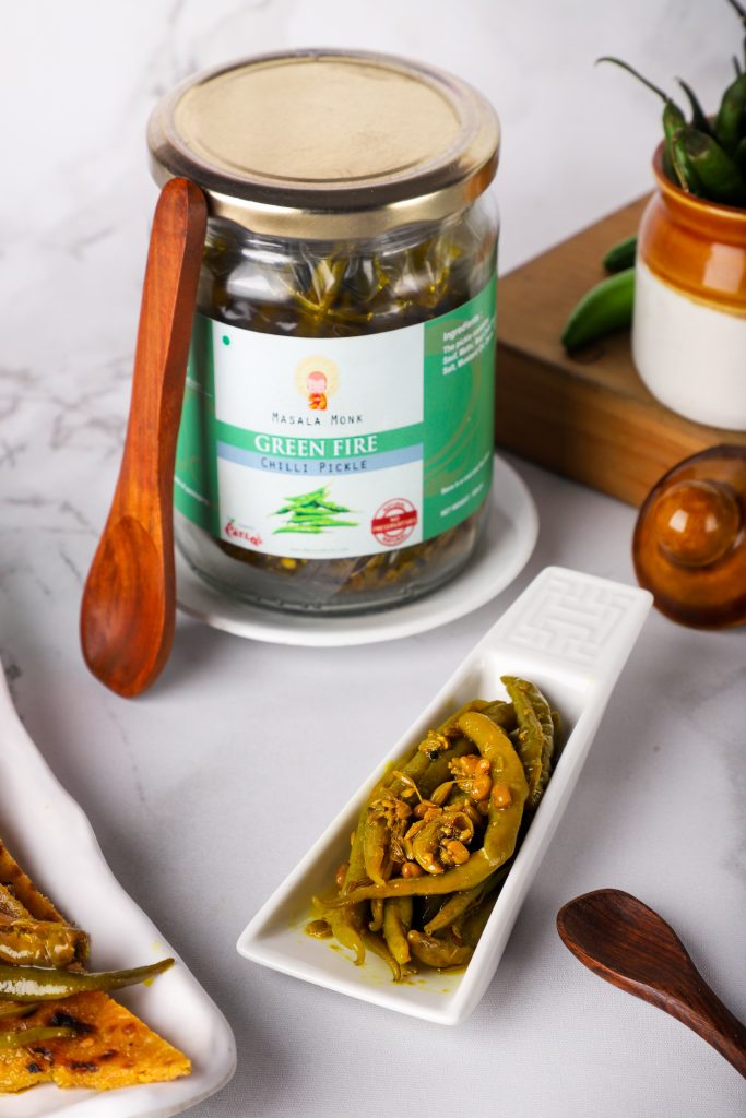 Green Fire Chilli Pickle - Masala Monk