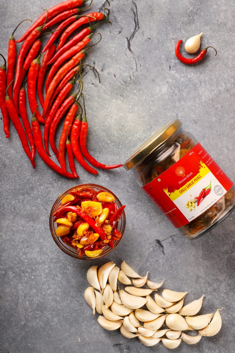 Chilli Garlic Pickle - Masala Monk