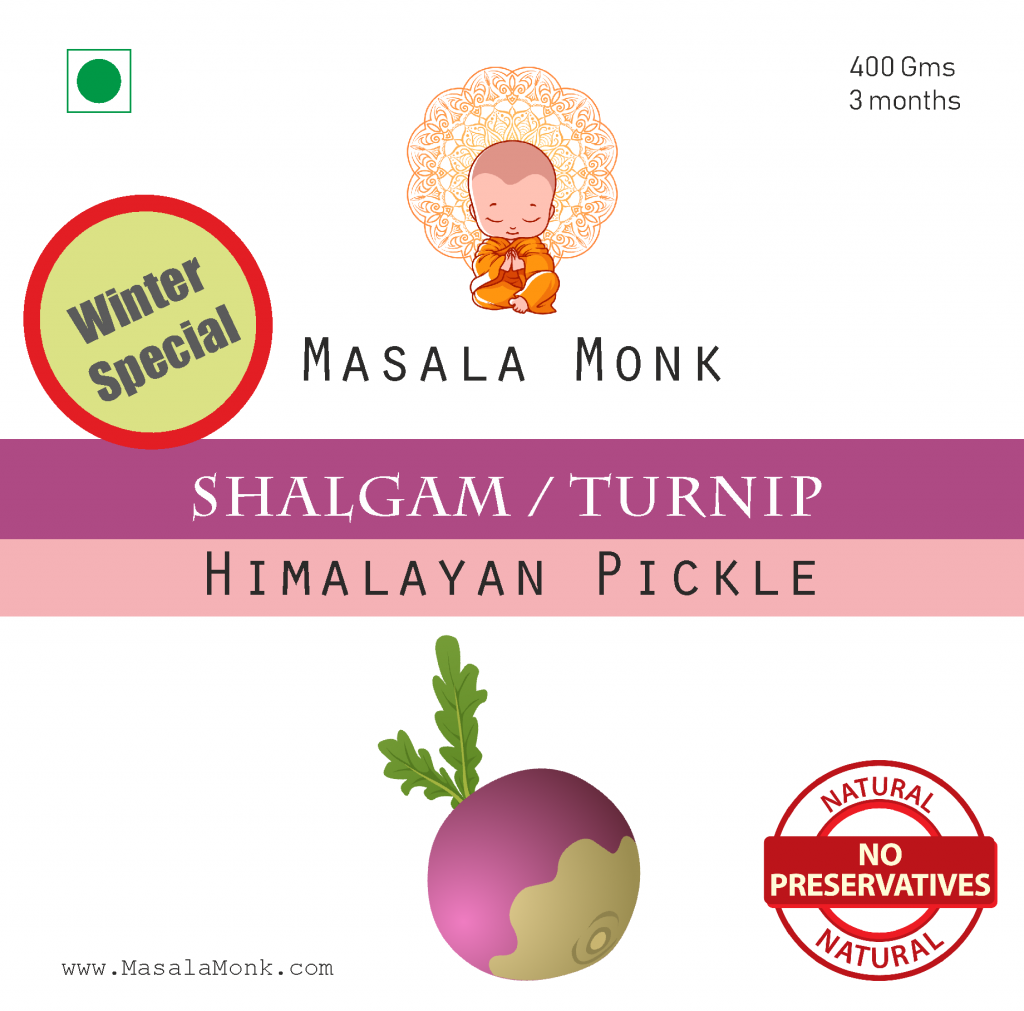 Himalayan Shalgam / Turnip Pickle - 400 gms - Masala Monk