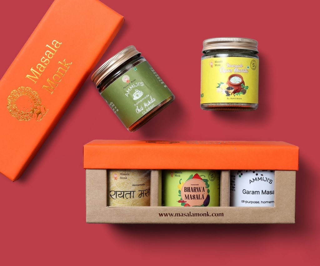 Artisanal Masala Gift Box: Raita Masala, Punjabi Tari Masala, Bharwa ...