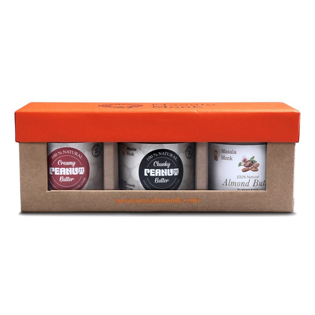 Gourmet Nut Butter Gift Box: Chunky Peanut Butter, Creamy Peanut Butter ...