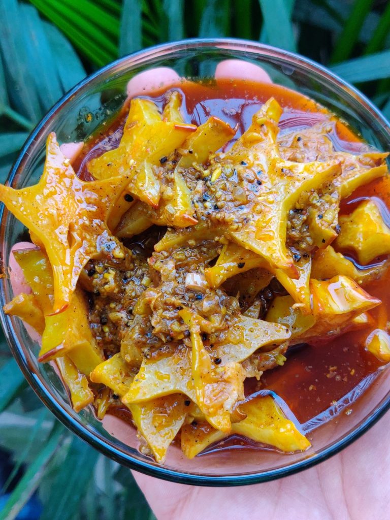 Kamrakh ka Achar-Star Fruit Pickle - Masala Monk