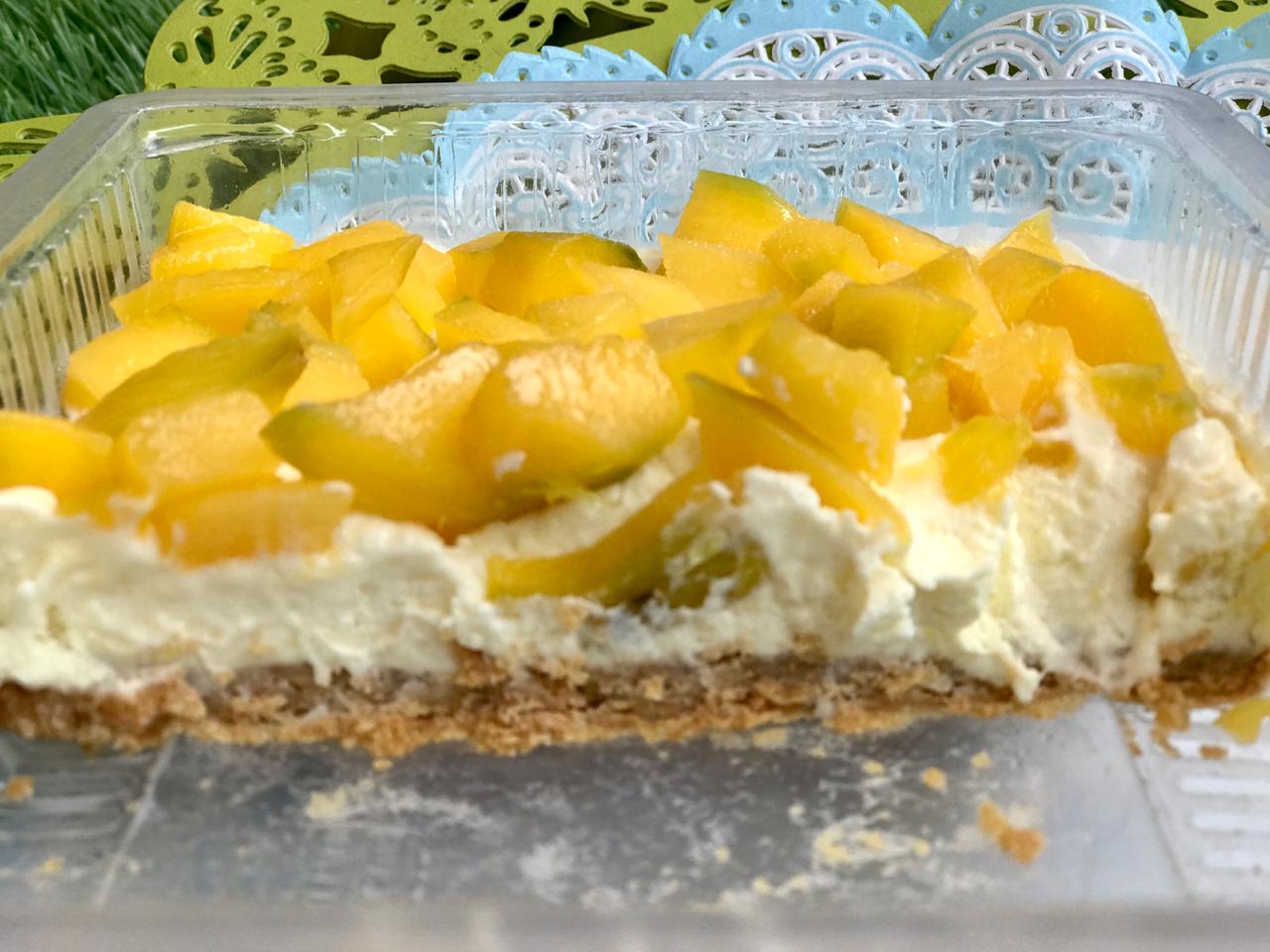 Mango Cheesecake in a Tub - STAY AT HOME - 100% Eggless - Masala Monk