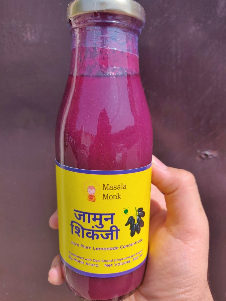Jamun Shikanji - Java Plum Lemonade Concentrate - 100% Natural - Masala ...