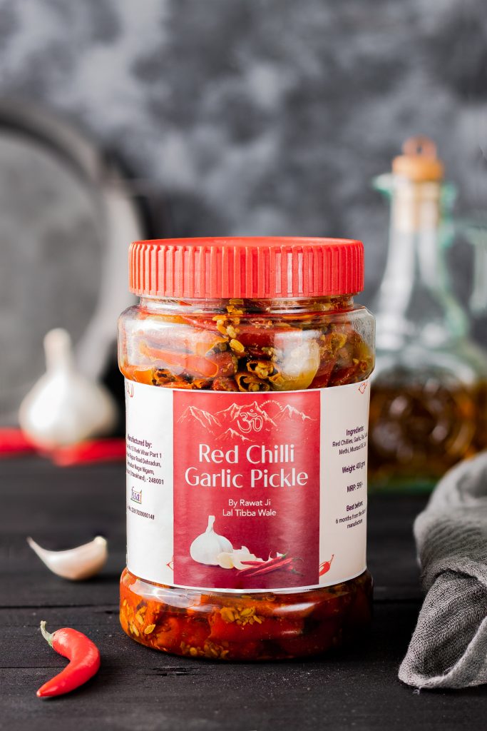Red Chilli Garlic Pickle - Homemade - Masala Monk