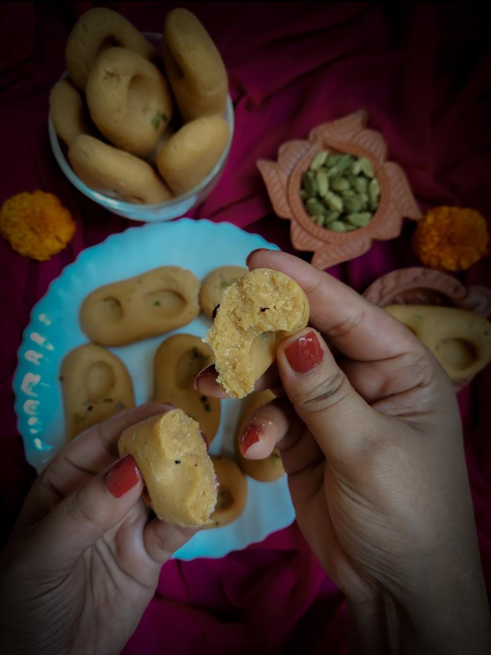 Elaichi Peda - Homemade - Masala Monk