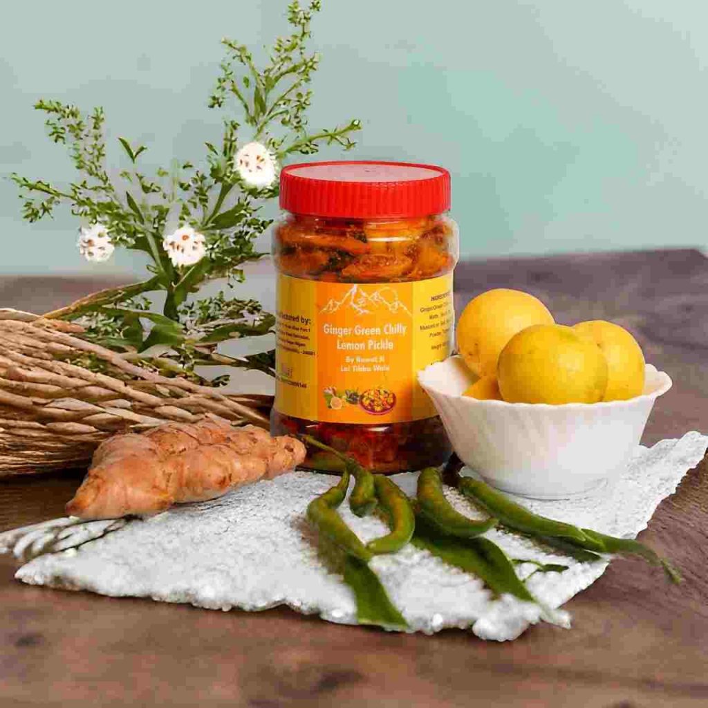 Ginger-Lemon-Green Chilli Pickle - Masala Monk