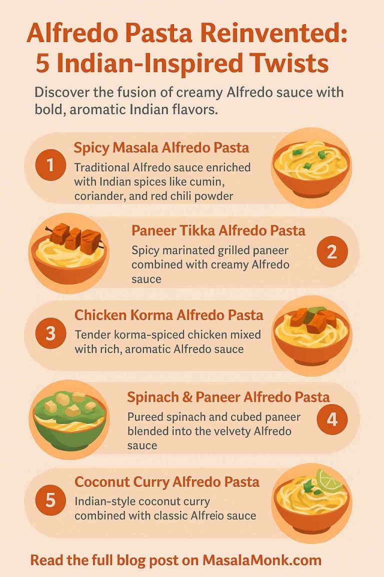 Alfredo Pasta: 5 Indian Twists - Curry, Paneer Tikka, Korma & More ...