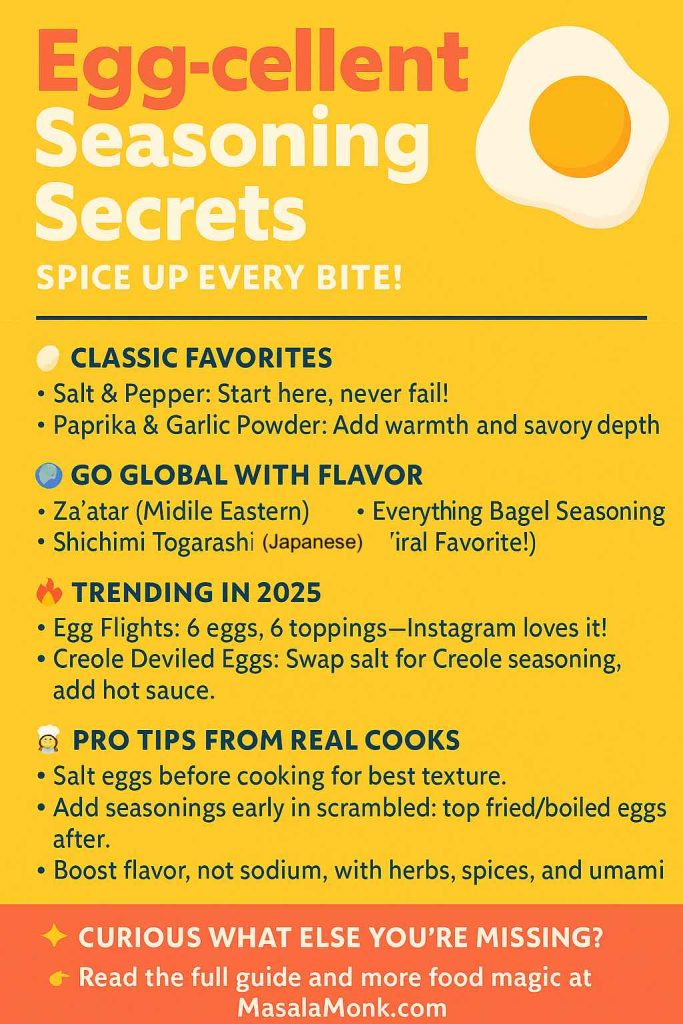 Egg-cellent Seasoning Options for Flavorful Eggs - Masala Monk