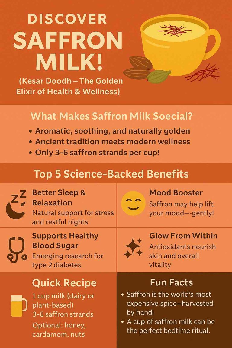 Saffron-infused Milk: A Golden Elixir of Health and Wellness - Masala Monk