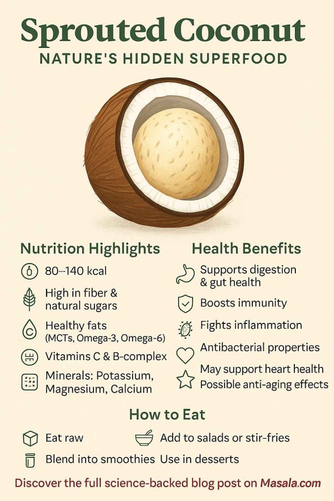 Sprouted Coconut: Nutrition, Benefits & More - Masala Monk