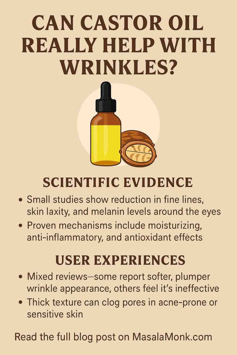 Castor Oil for Face Wrinkles - Masala Monk
