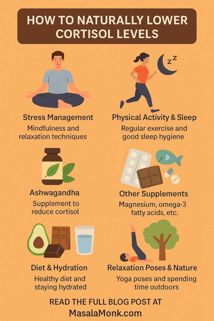 How to Naturally Lower Cortisol Levels? - Masala Monk