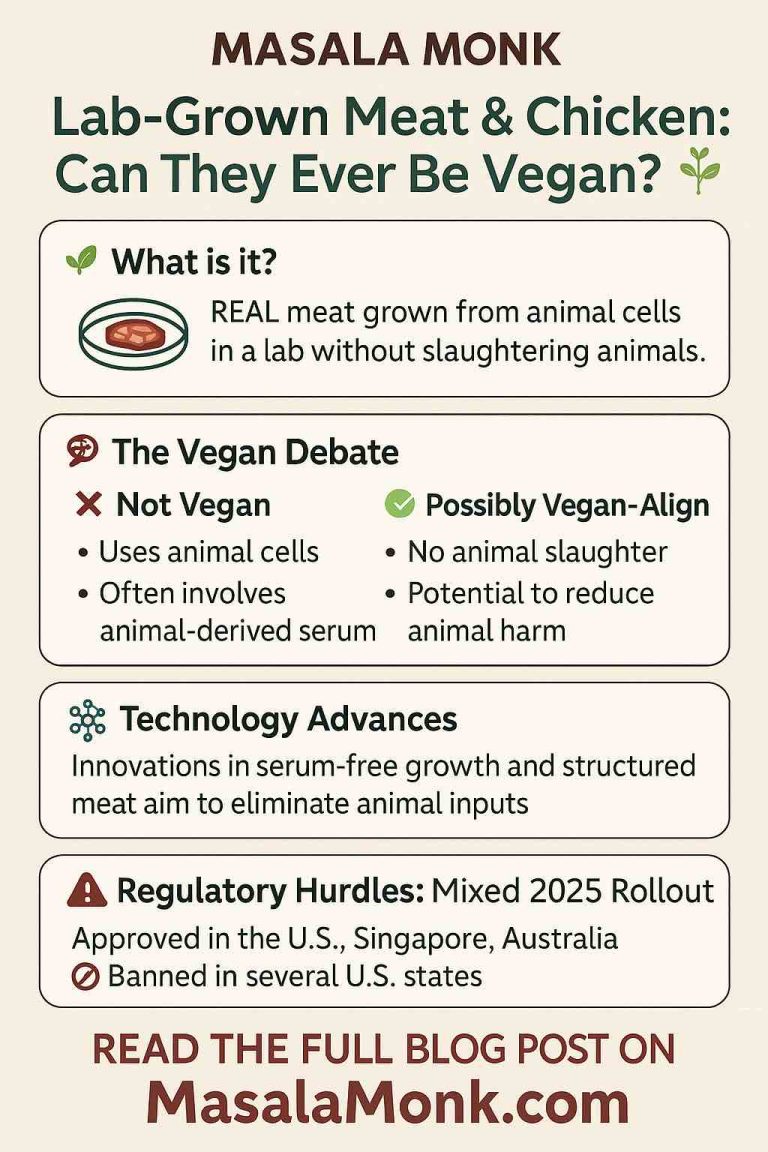Lab-Grown Meat & Chicken: Are They Vegan? - Masala Monk