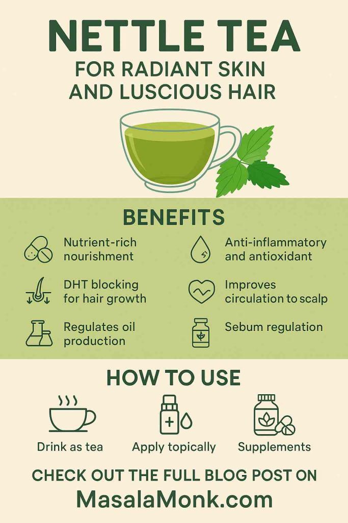 Nettle Tea for Radiant Skin and Luscious Hair - Masala Monk