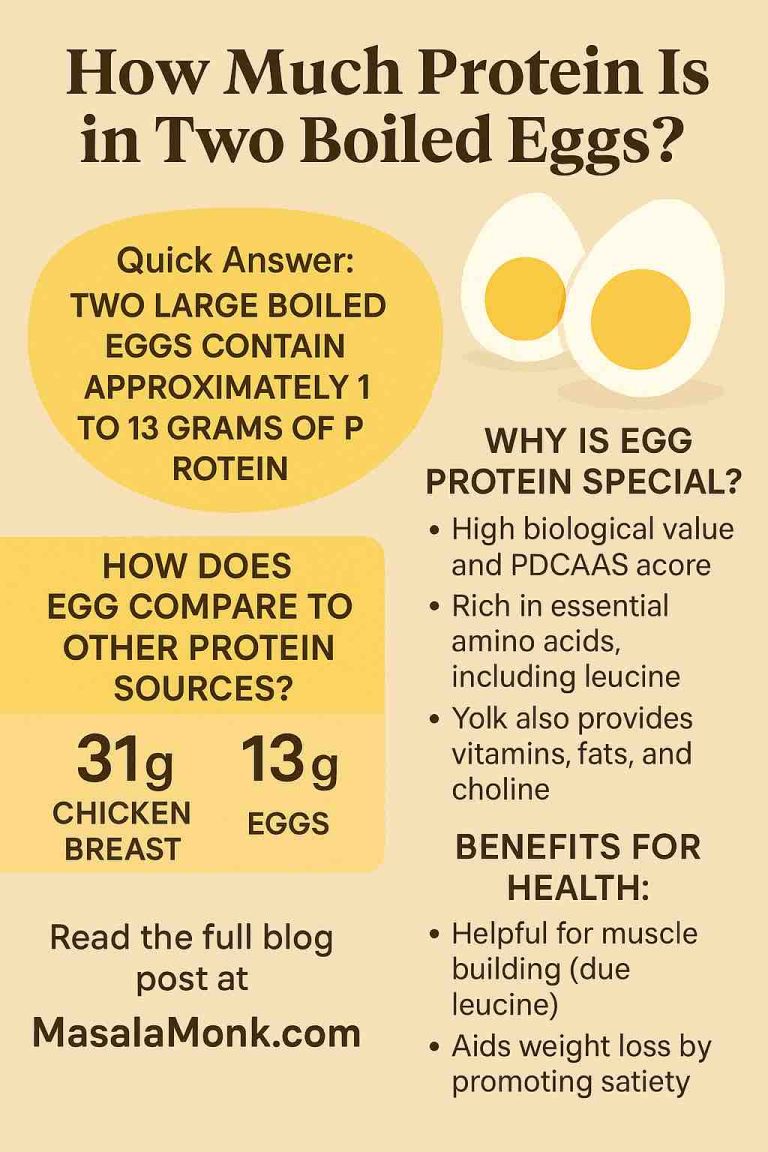 How Much Protein in Two Boiled Eggs? - Masala Monk