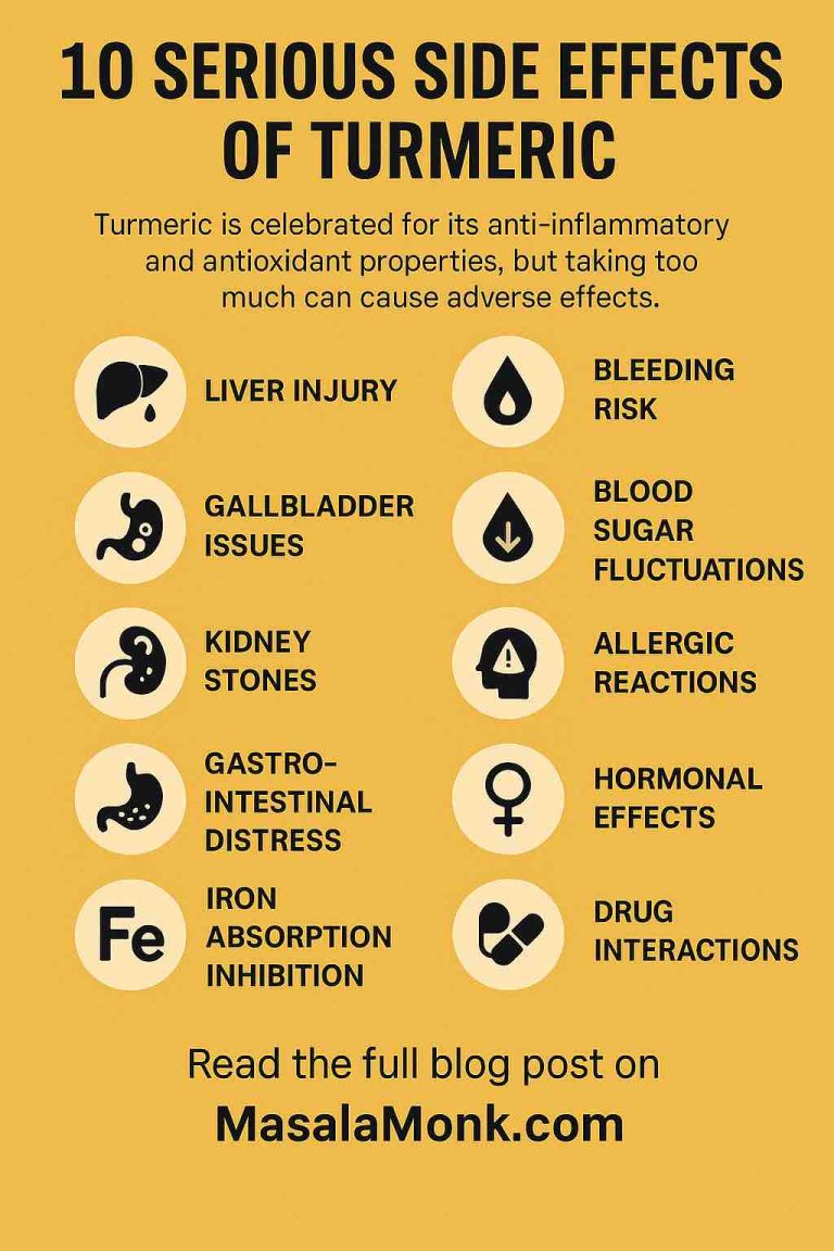 10 Serious Side Effects of Turmeric - Masala Monk