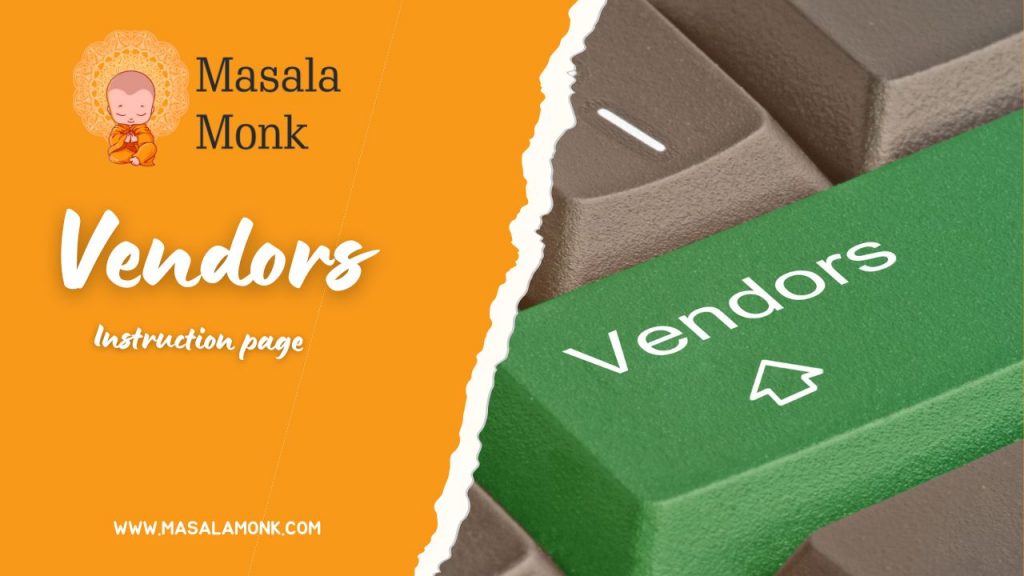 Vendor Registration Form - Masala Monk