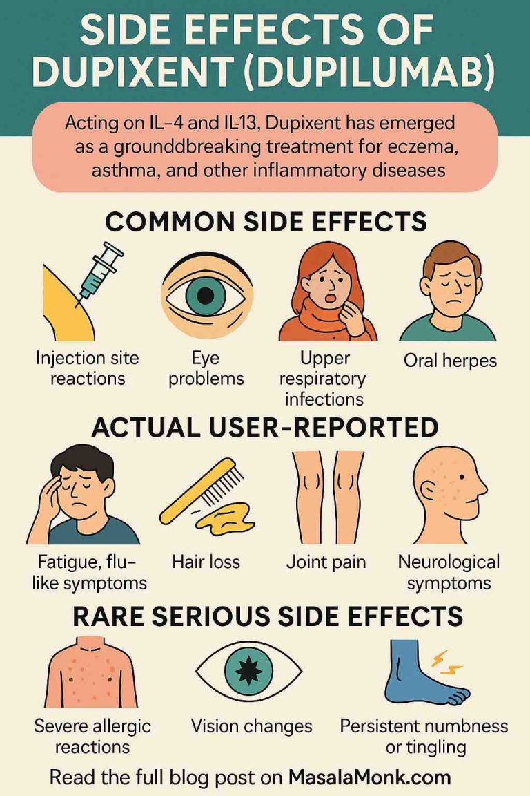 Side Effects of Dupixent (Dupilumab) - Masala Monk