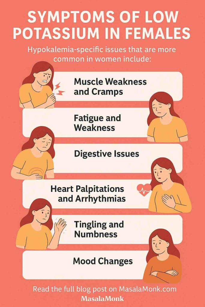 Symptoms of Low Potassium in Females - Masala Monk