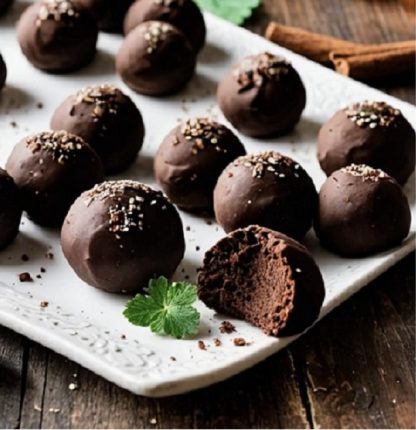 Easy Festive Irish Rum Truffles- The Best Truffles - Masala Monk