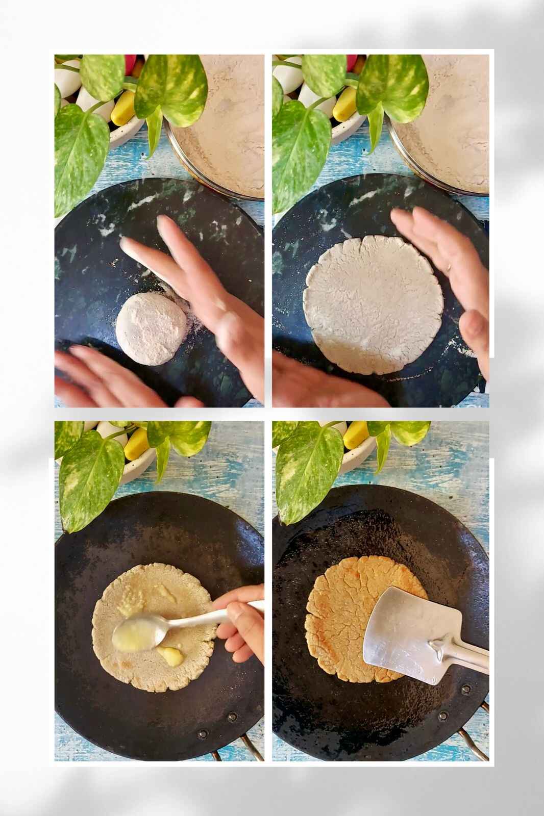 A perfect and foolproof Jowar Bajra Roti Recipe - Masala Monk