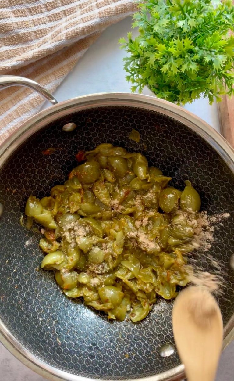 Lesua (Gum Berries) Rajasthani Gunda Kairi Ki Sabji - Masala Monk