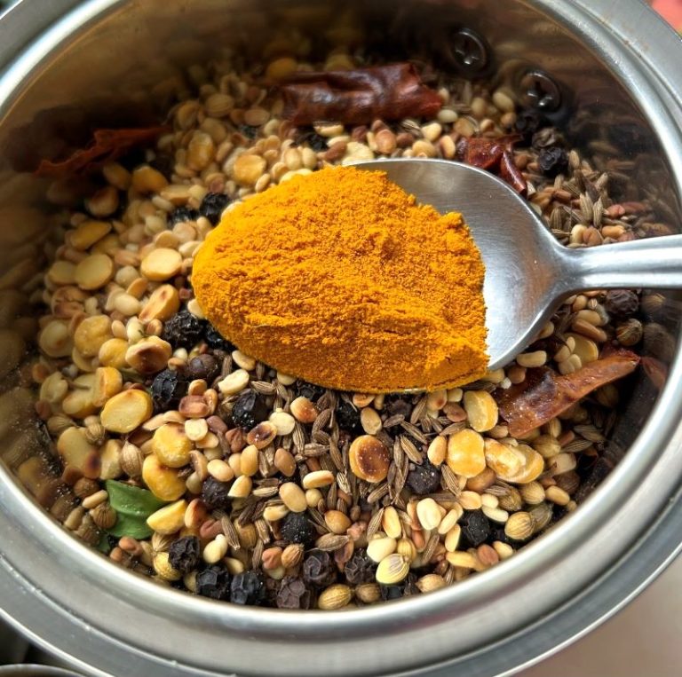 Authentic Sambar Masala Recipe- Sambar Podi - Masala Monk