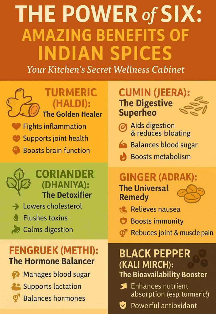 The Power of Six: Amazing Benefits of Common Indian Spices - Masala Monk
