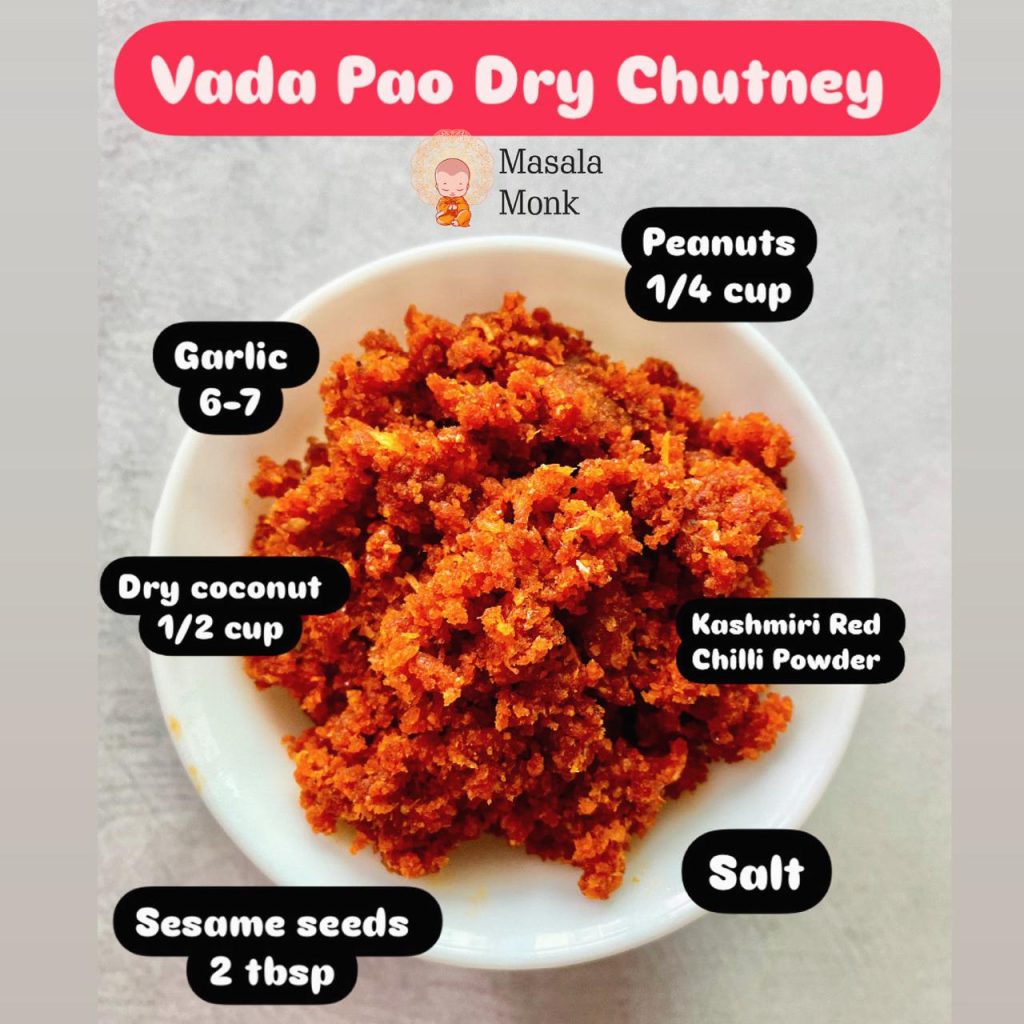 Spicy and Flavorful Vada Pav Dry Chutney Recipe - Masala Monk