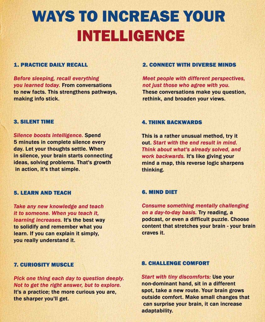 8 Effective Ways to Boost Your Intelligence - Masala Monk
