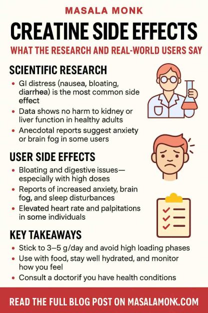 Side Effects of Creatine: What You Need to Know - Masala Monk