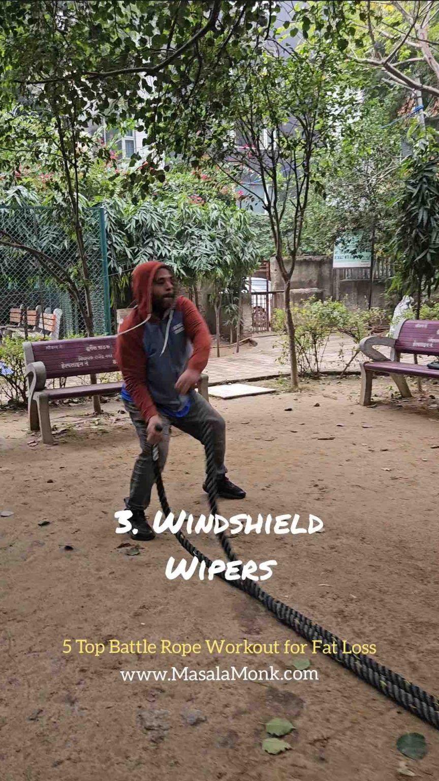 5 Top Battle Rope Workout for Fat Loss - Masala Monk