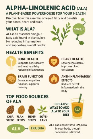 Alpha-Linolenic Acid (ALA): for Bone, Brain, and Heart Health - Masala Monk