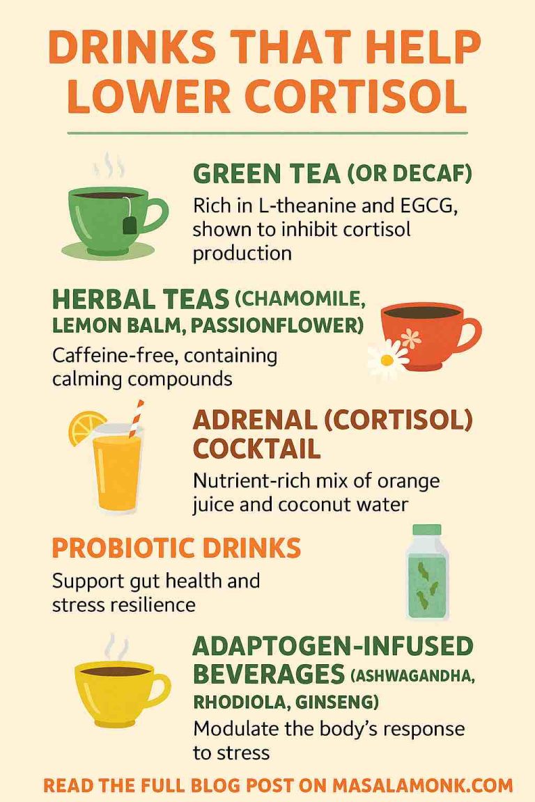 5 Soothing Drinks to Help Lower Cortisol and Calm Your Mind - Masala Monk