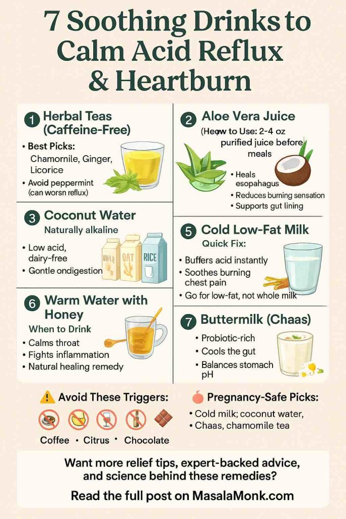 What to Drink for Acid Reflux and Heartburn Relief: Soothing Solutions ...