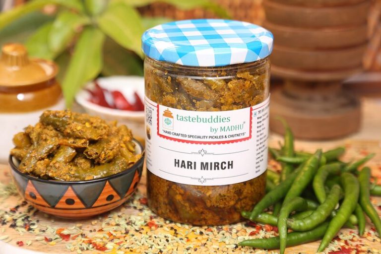 Hari Mirch ka Achar - Masala Monk
