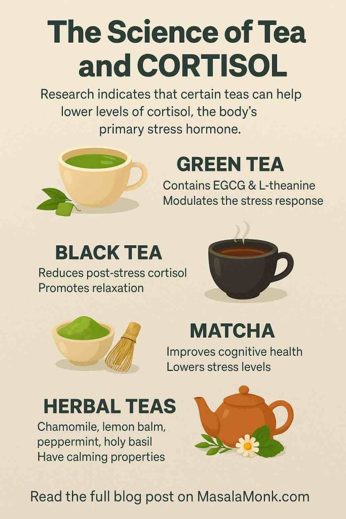 Best Tea to Lower Cortisol: Green, Black, Matcha & Herbal