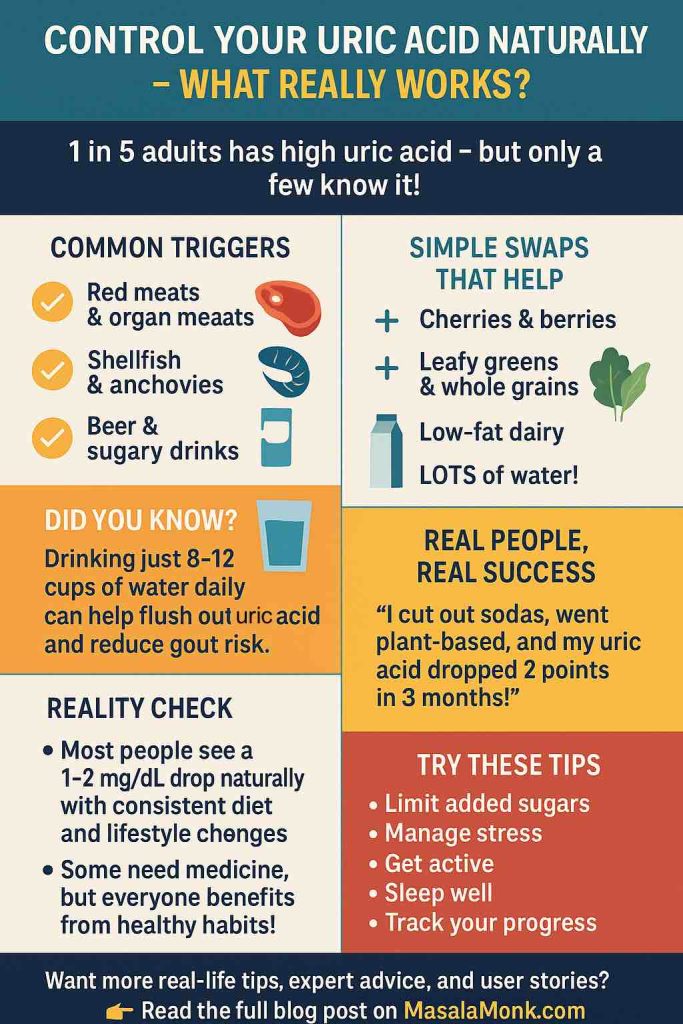 How to Control Uric Acid Naturally? - Masala Monk