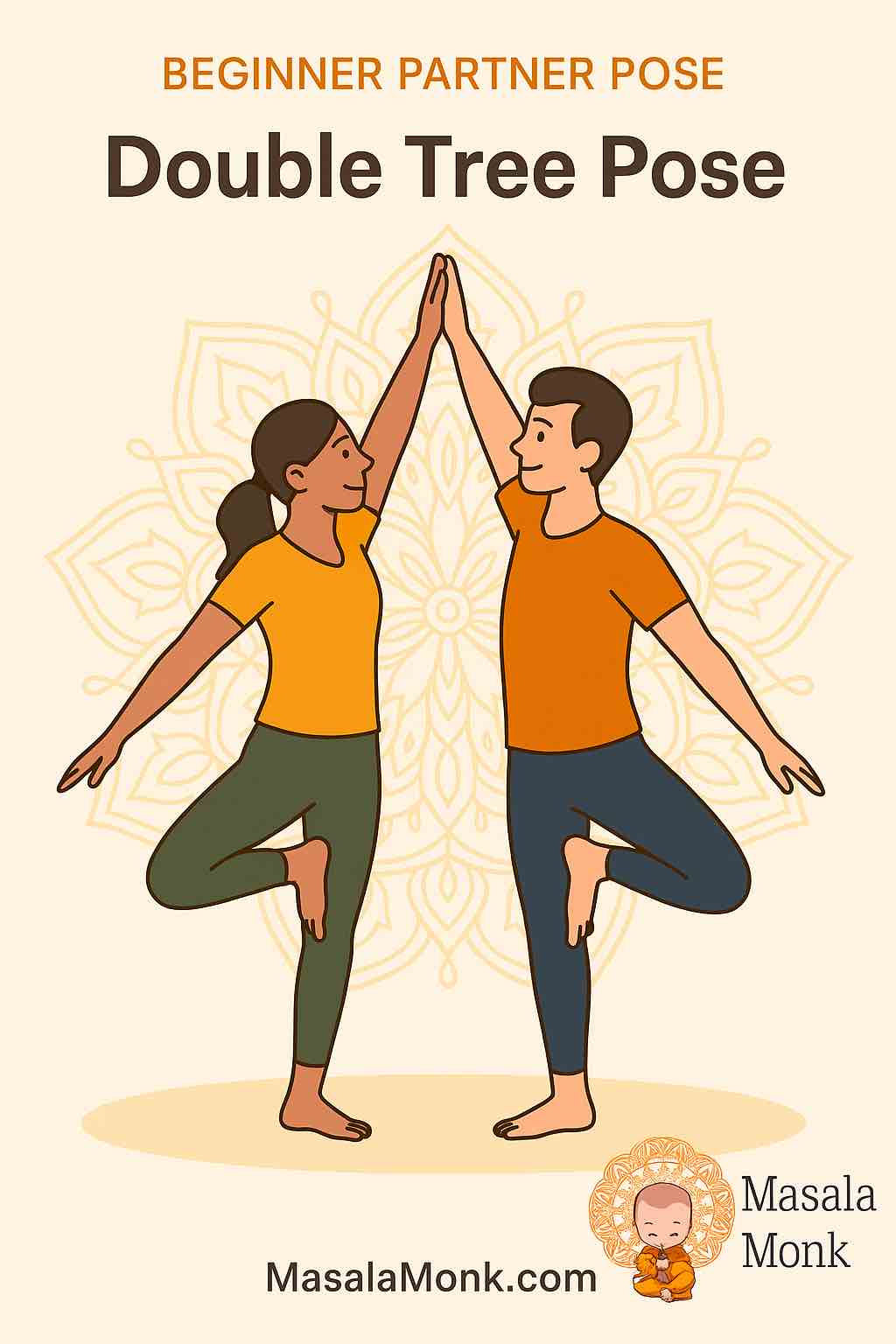 Beginners Guide to Yoga Poses for 2 People - Masala Monk