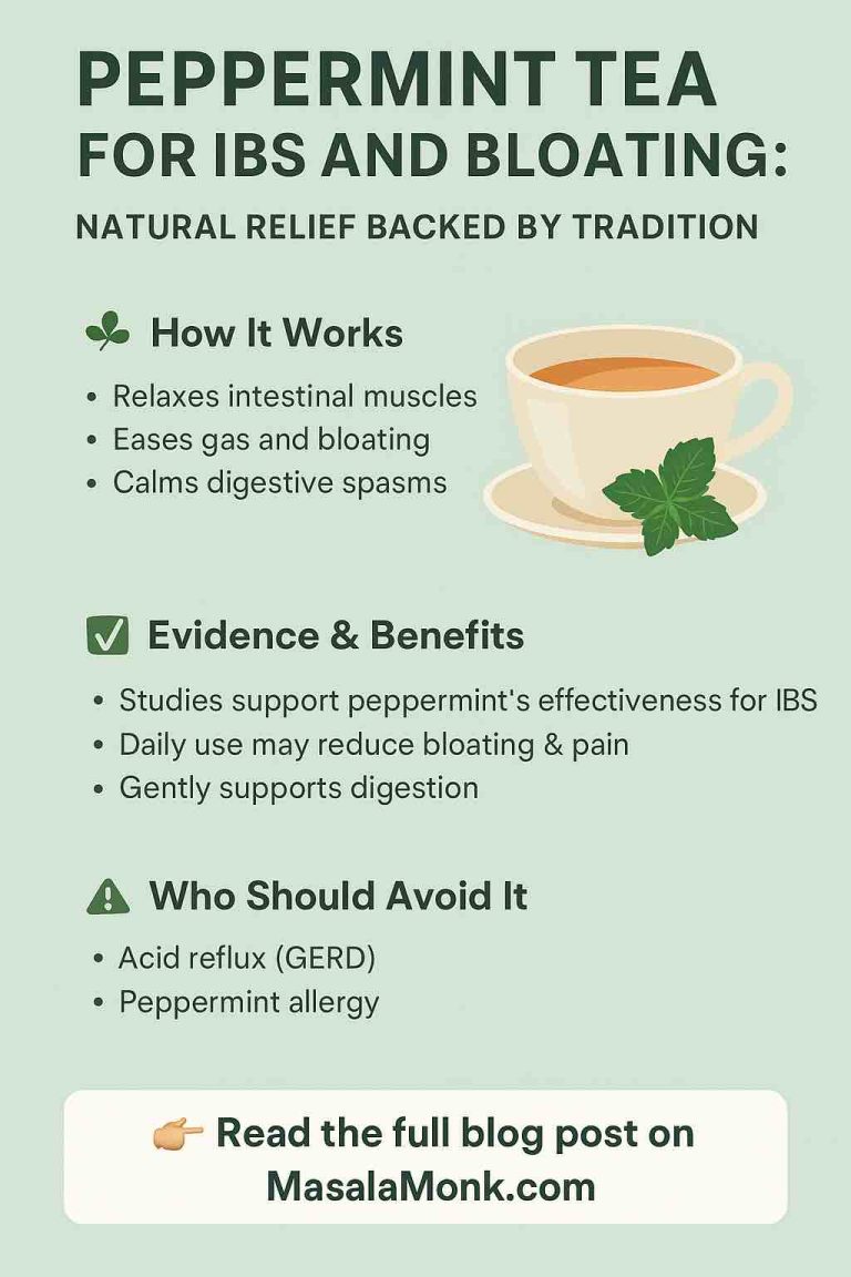 Peppermint Tea for IBS and Bloating: Natural Relief Backed by Tradition - Masala Monk