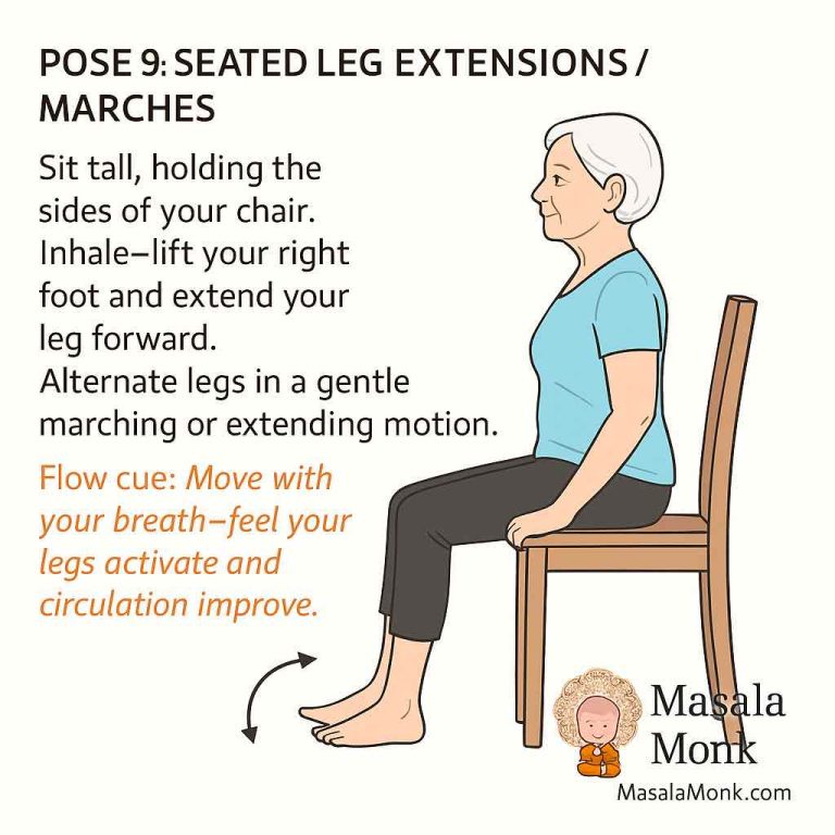 30-Minute Chair Yoga for Seniors and Elderly - Masala Monk