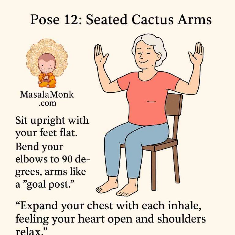 30-Minute Chair Yoga for Seniors and Elderly - Masala Monk