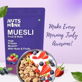 Premium Crunchy Fruit & Nut Muesli - Masala Monk