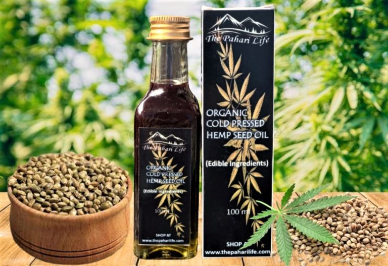 Cold Pressed Hemp Seed Oil (Certified Organic) (100m ml) - Masala Monk