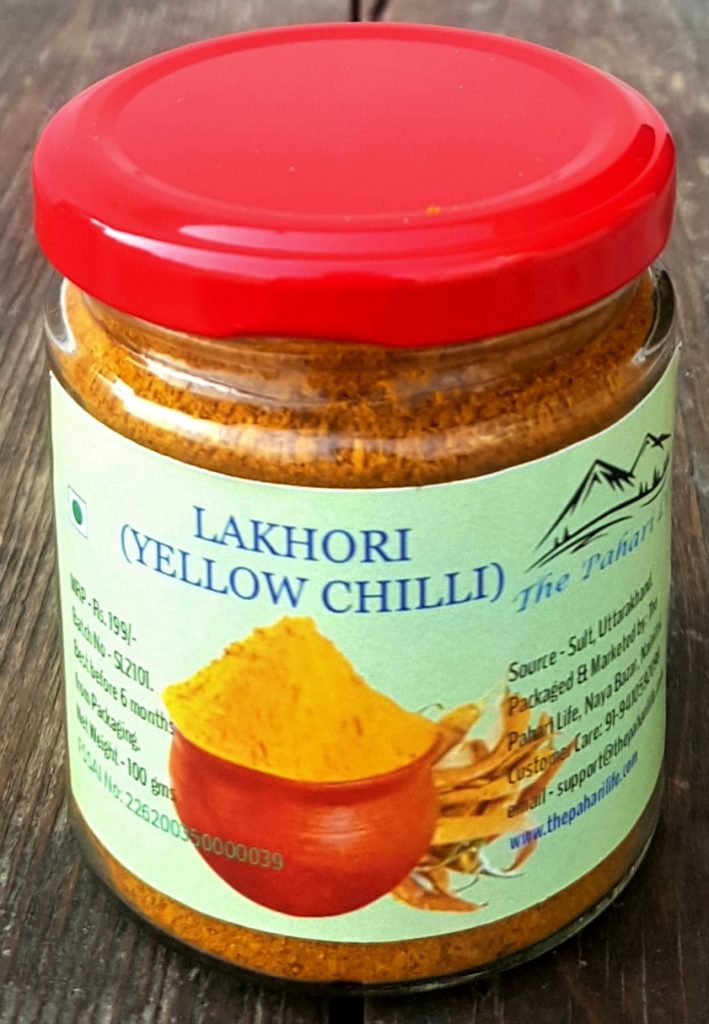 Himalayan Yellow Chilli (Lakhori) Powder (100gm) - Masala Monk