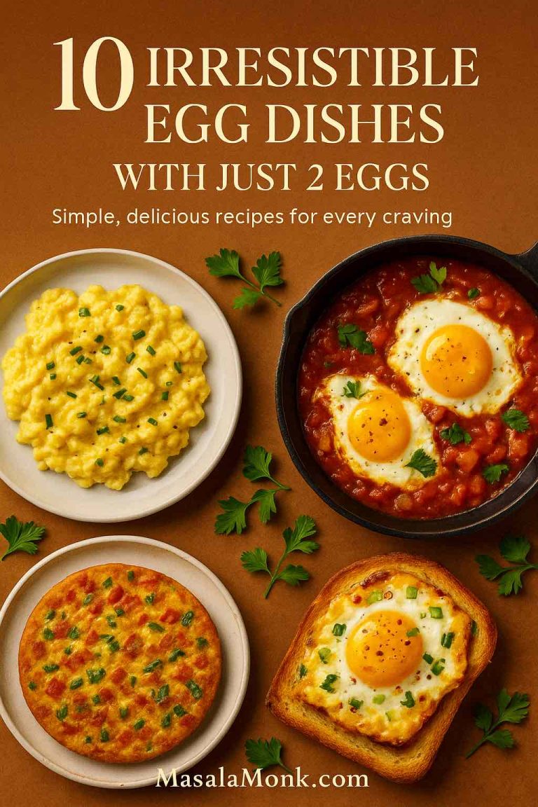10 Examples of Egg Dishes, with 2 Eggs - Masala Monk