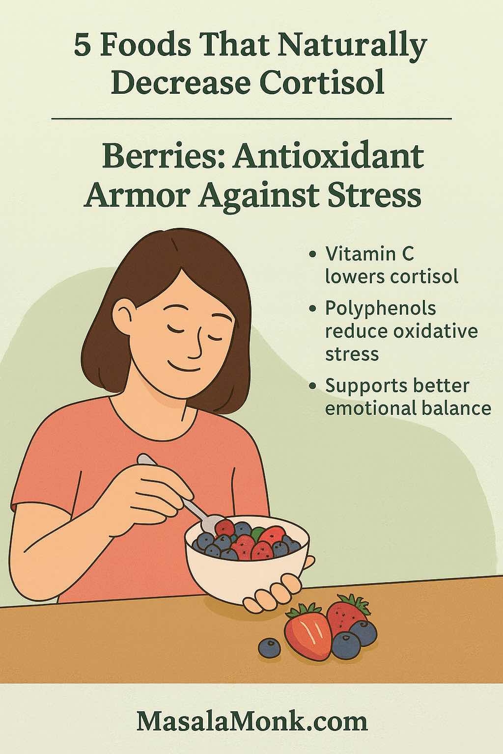 5 Foods That Naturally Decrease Cortisol - Masala Monk