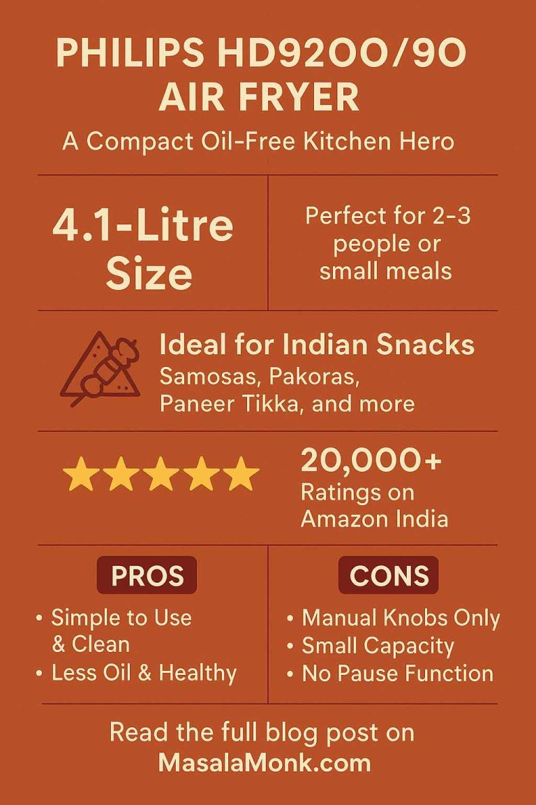 Philips HD9200/90 Air Fryer Review - Masala Monk
