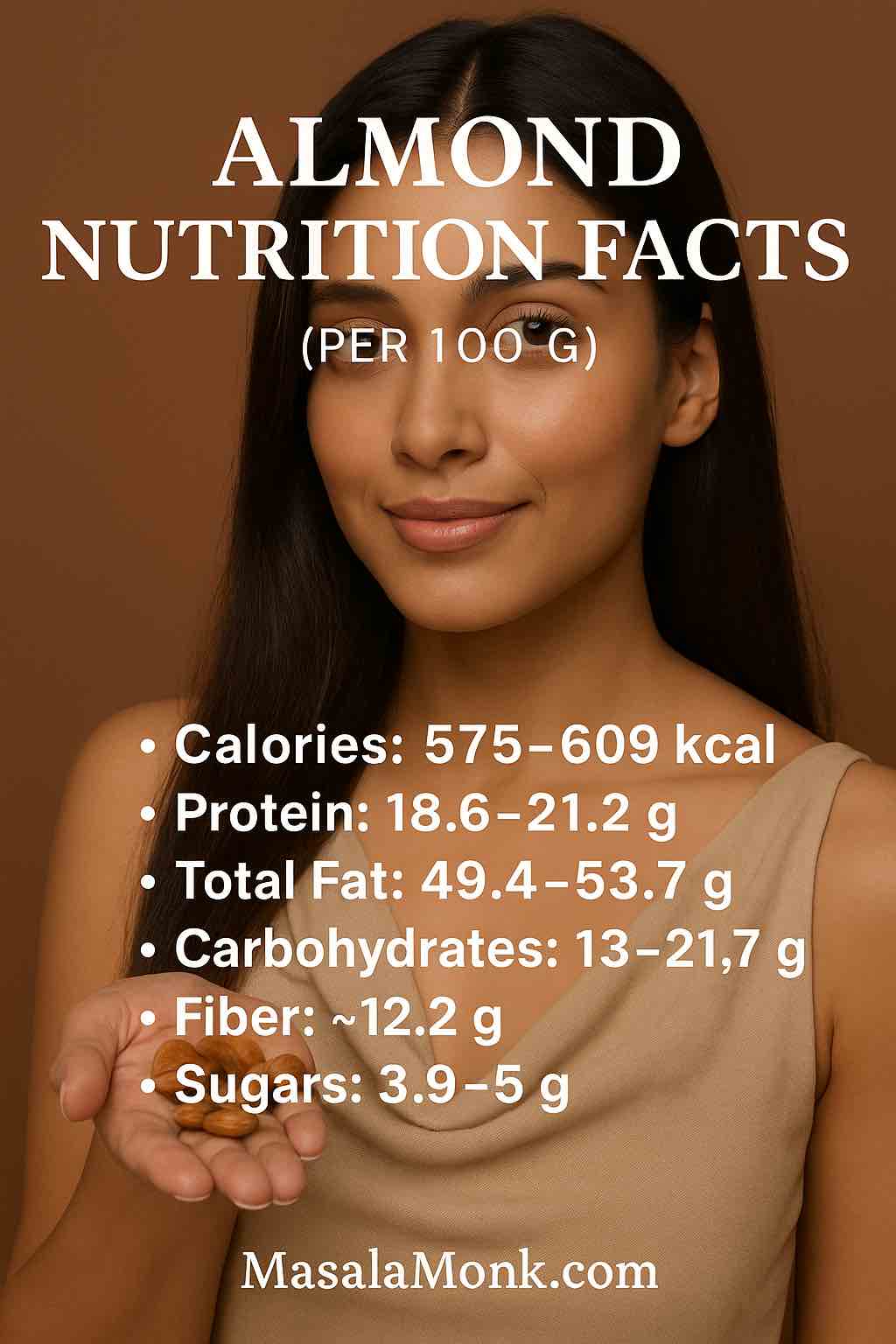 Almond Nutrition Facts 100g – Calories, Protein & GI